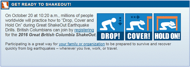ShakeOutBC | Fairchild Radio AM1470 FM96.1